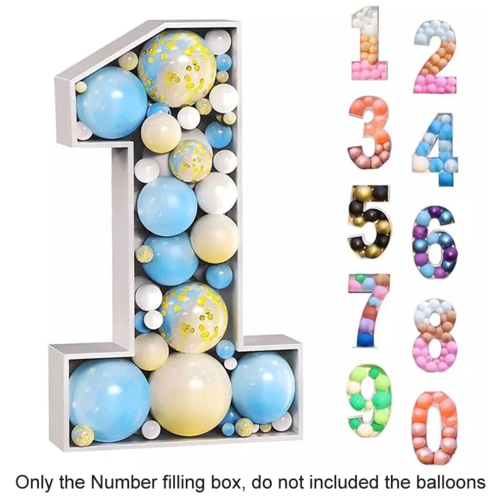 93-73cm-Number-Balloon-Filling-Box-Giant-Birthday-Baby-Shower-Figure ...