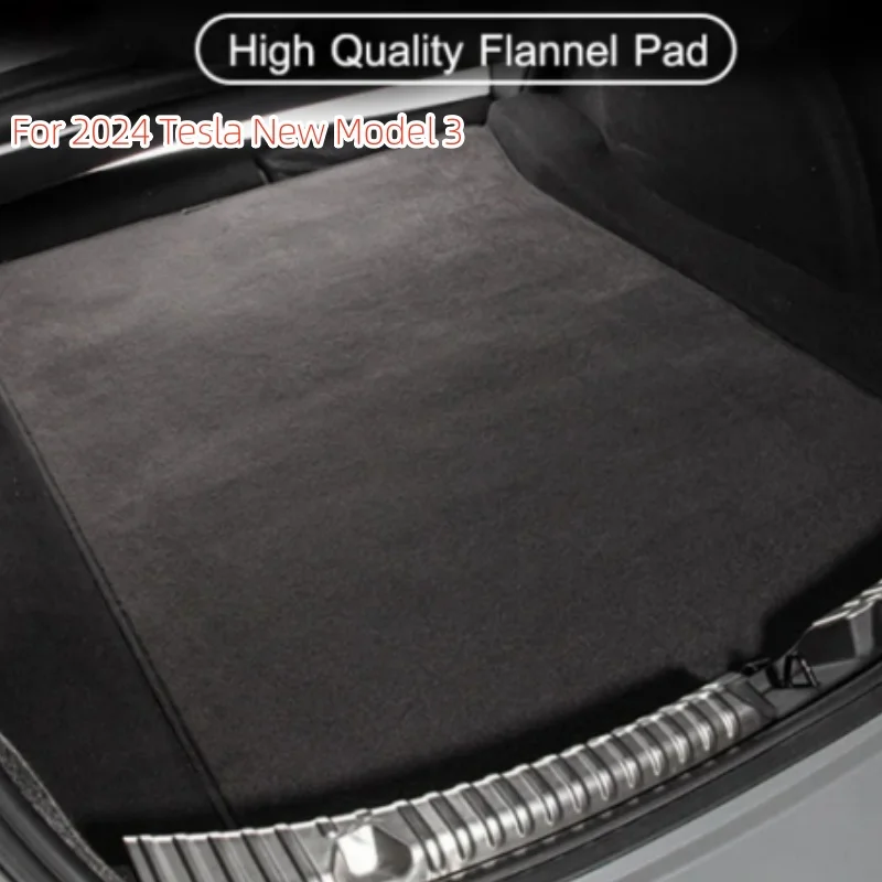 For-tesla-model-3-highland-2024-Flannel-Front-Rear-Trunk-Mat-Car-Trunk ...