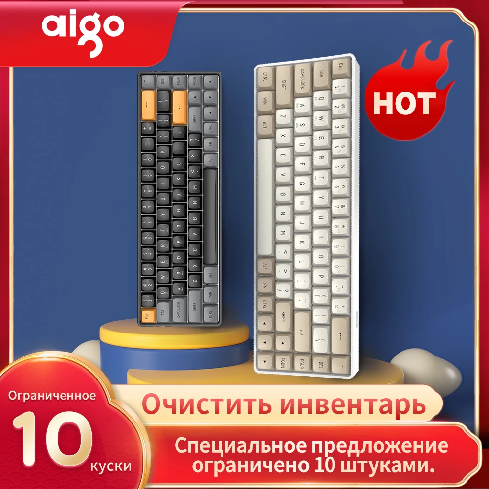 Aigo-A68-Bluetooth-Mechanical-Keyboard-2-4G-Wireless-Gaming-Mini-USB ...