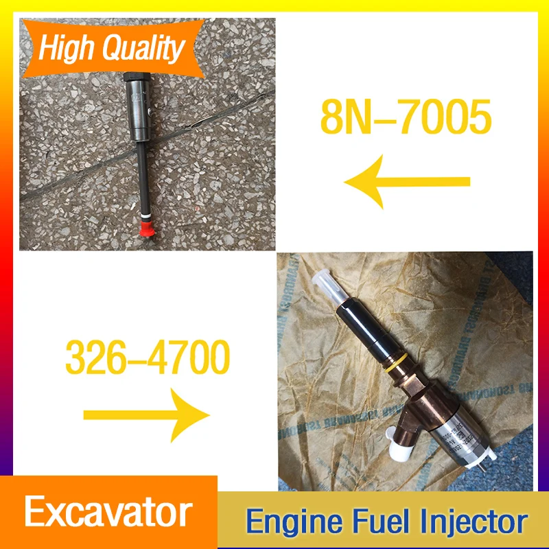 8N7005-Excavator-Injector-Nozzle-3304-3306-Diesel-Engine-Injector-C6-4 ...