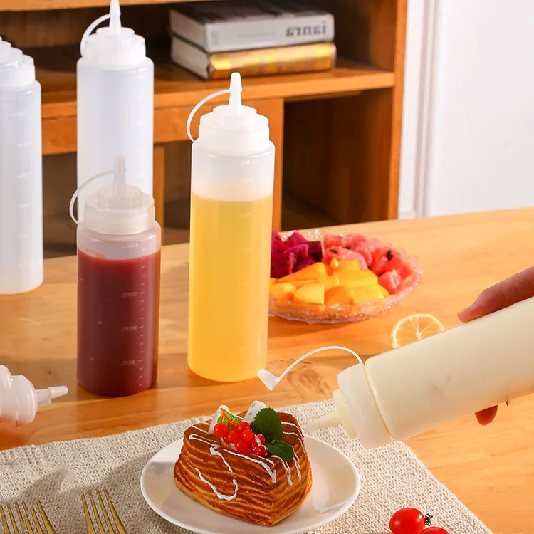 Large-Squeeze-Condiment-Bottles-with-Nozzles-Ketchup-BBQ-Sauces-Olive ...
