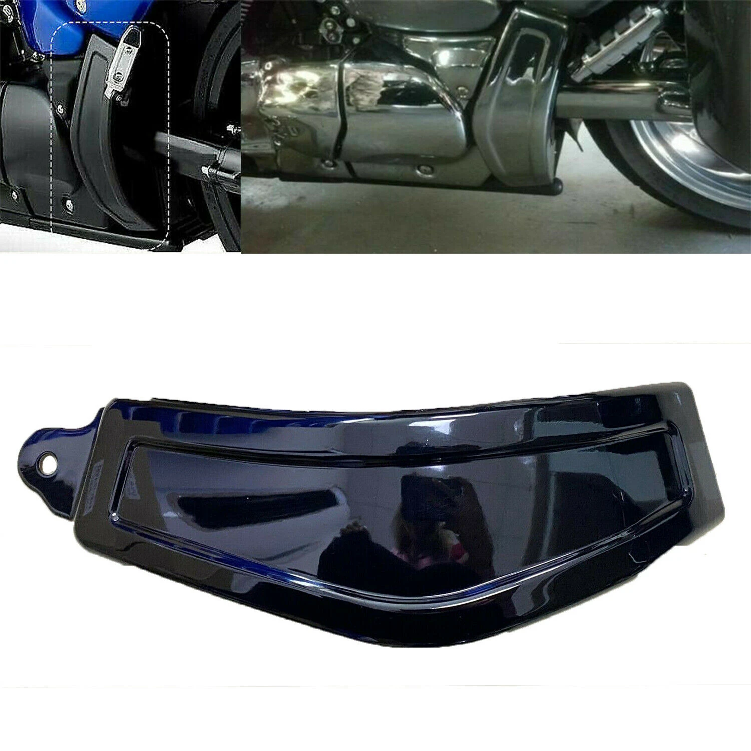 Motorcycle Frame Cover Fairings Body Trim Gloss Black Fit For Suzuki ...