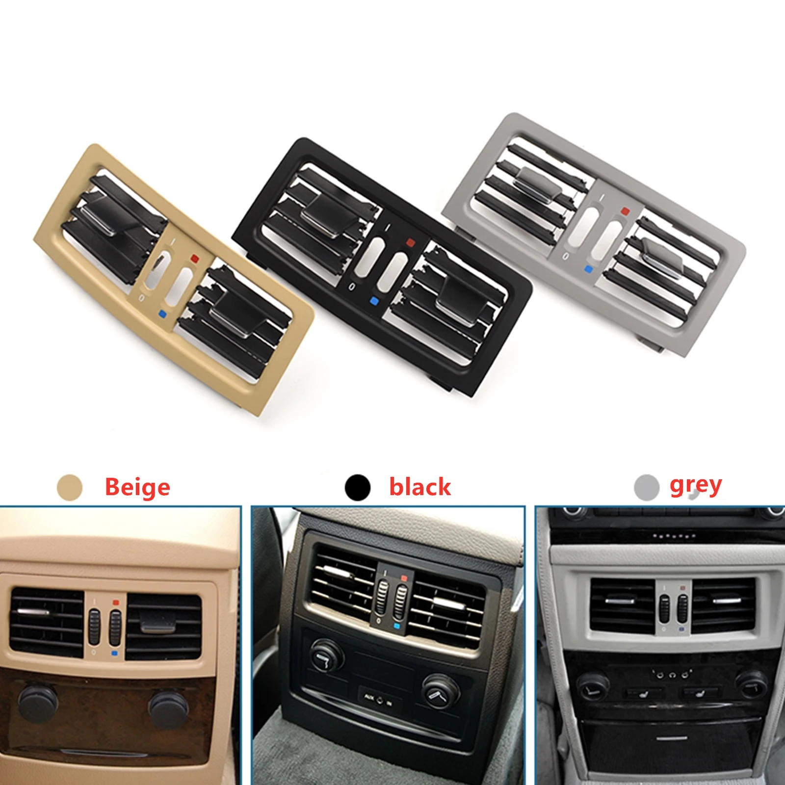 Car-Rear-A-C-Air-Vent-Grill-Panel-Cover-Conditioning-Outlet-Replacement ...