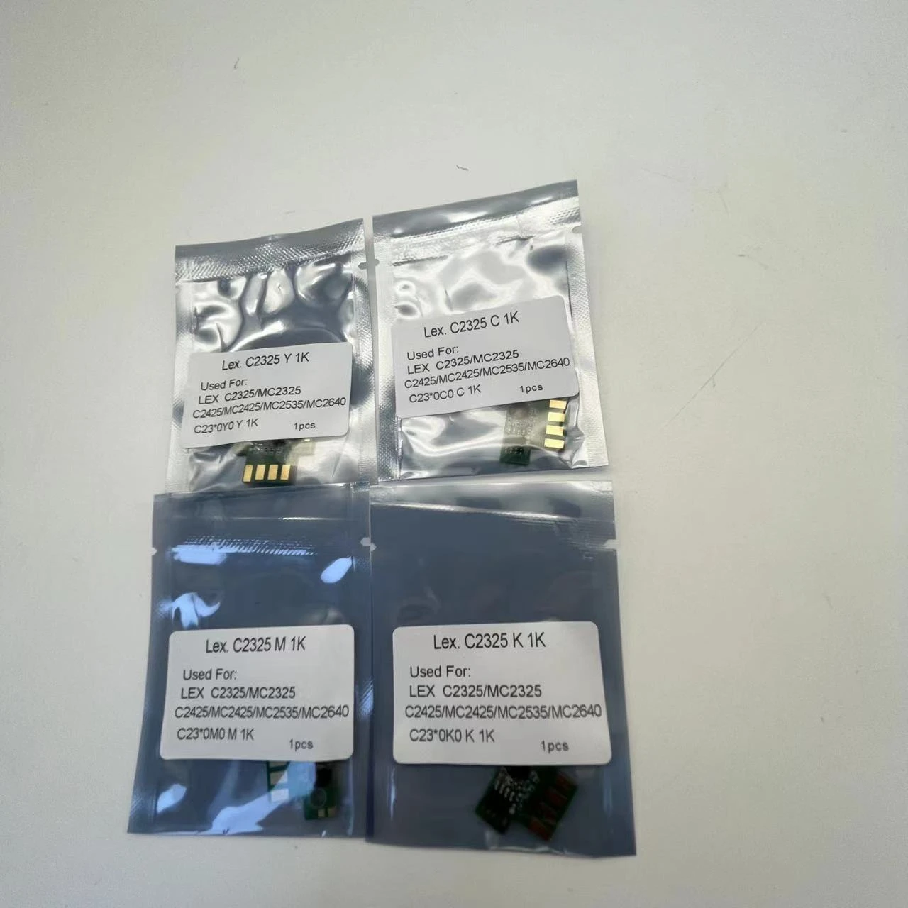 1set C2325 Toner Cartridge Chip C2320K0 C2320C0 C2320M0 C2320Y0 For ...