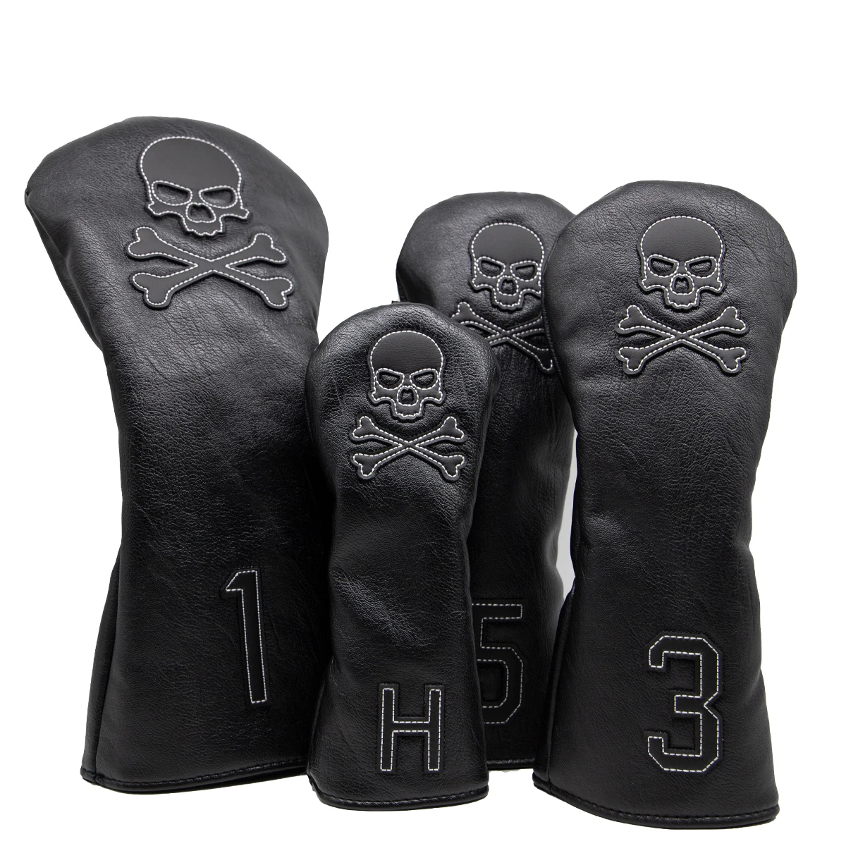 Golf-Club-Headcover-Set-Skull-Driver-Covers-Fairway-Wood-Cover-Hybrid ...