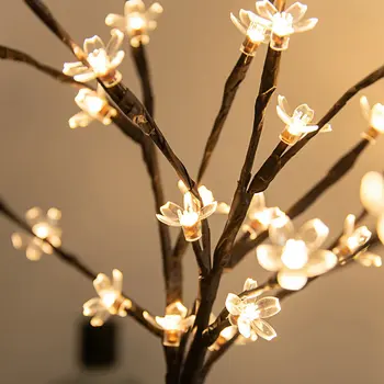 20 Bulbs LED Cherry Blossom Flower Branch Lights Lamp Tall Vase Filler ...