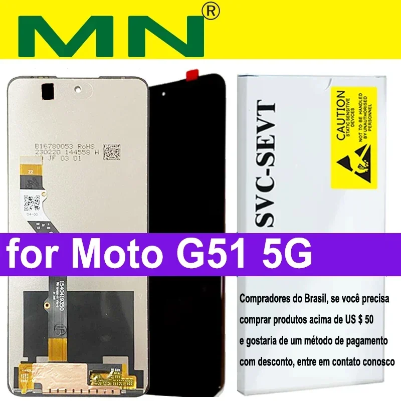 New Screen 6.8" Pantalla For Motorola Moto G51 5G LCD XT2171-1 Display ...