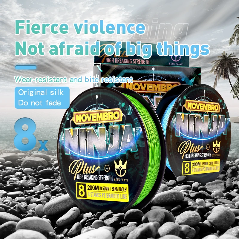 100-200-300m-8-Braided-Line-Fishing-Line-8-Wire-Strands-Fishing-Thread ...