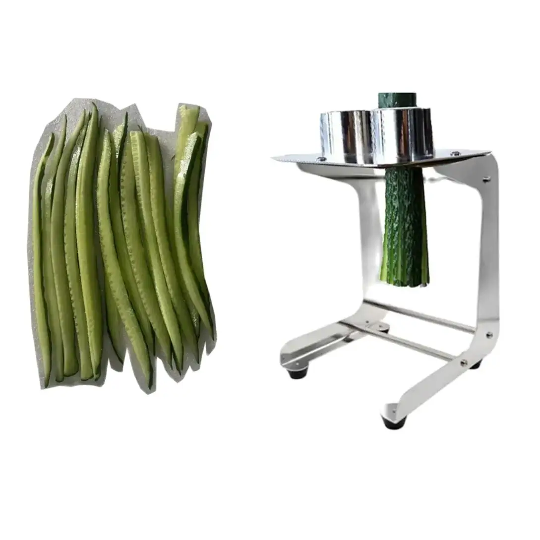 304-Stainless-Steel-Manual-Cucumber-Cutting-Machine-With-2-Blades-for ...