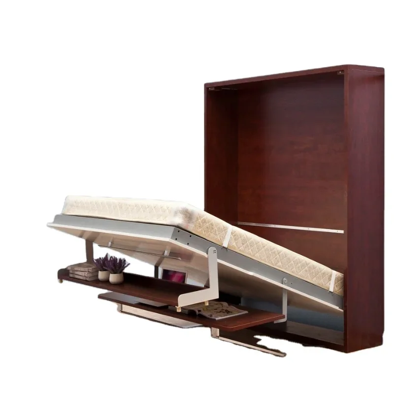 Multifunction-save-space-smart-furniture-hidden-folding-wood-wall-bed ...