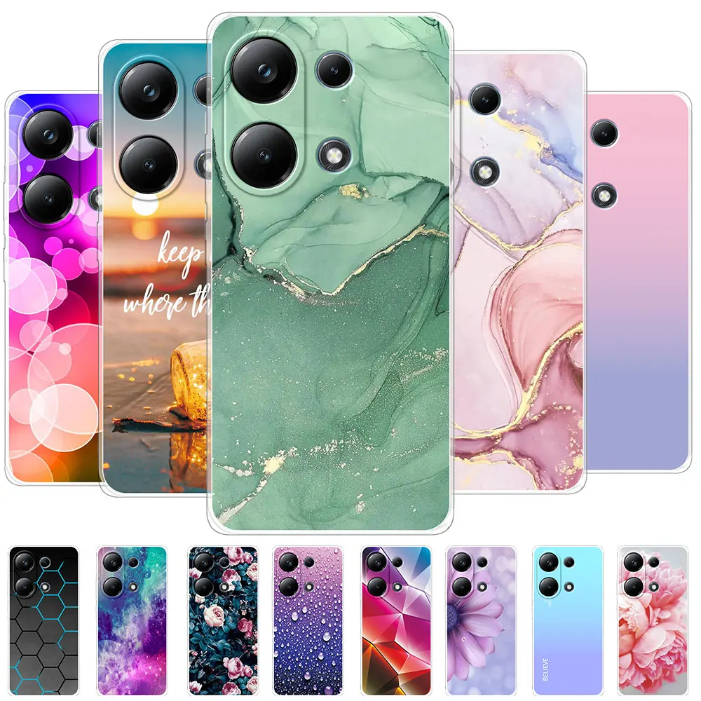 For Redmi Note 13 Case Fashion Cover For Redmi Note 13 Pro Coque Clear ...