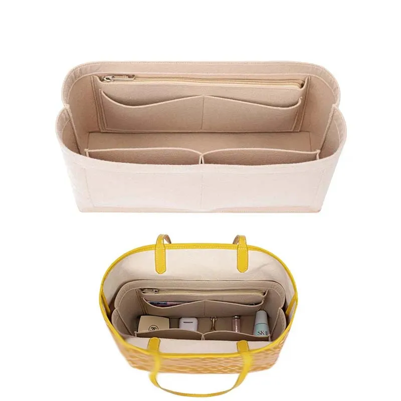 Felt Insert Bag Cosmetic Organizer Insert For Goyard Tote,Makeup Bags ...