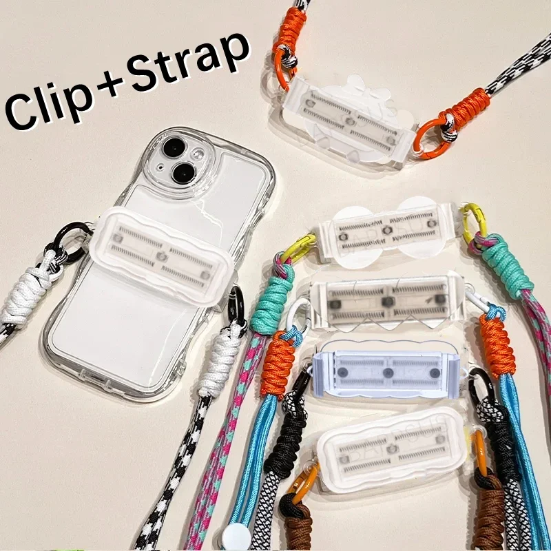 Universal-DIY-Mobile-Phone-Back-Clip-Bracket-Detachable-Straps ...