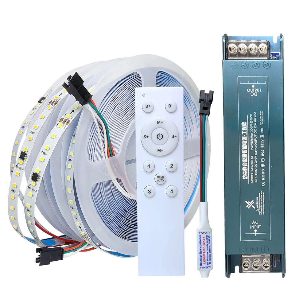 DC24V-Chasing-Light-WS2811-Horse-Race-LED-Strip-120Leds-m-Running-Water-Flowing-Light-With ...