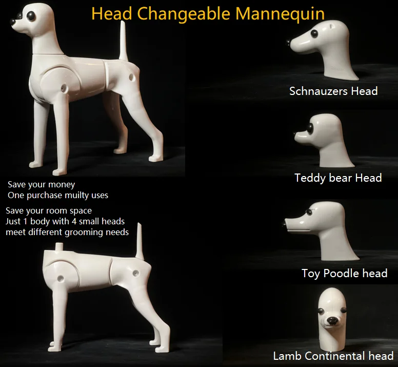 Multifunction Grooming Model Dog Mannequin Display Dog Plastic Skeleton ...