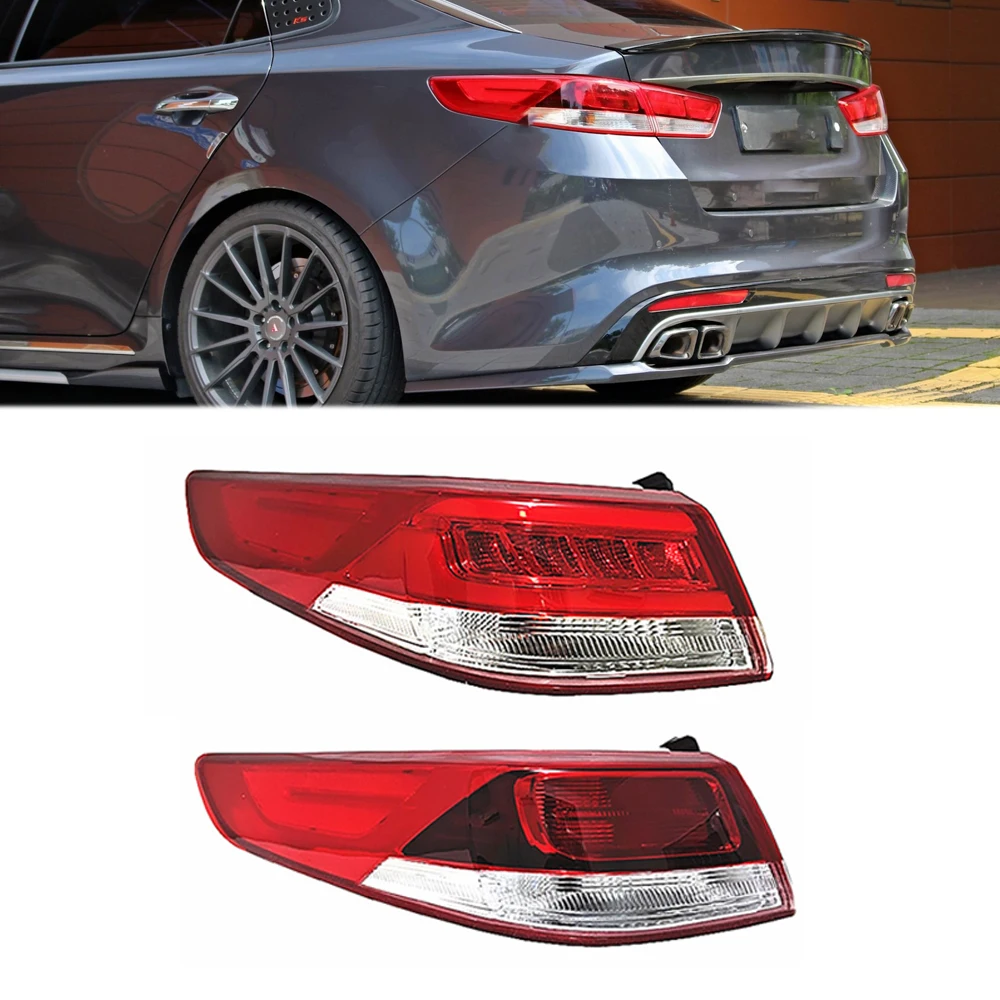 Left Right Rear Outside LED Tail Light Lamp Turn Signal Lamp Rear Fog ...