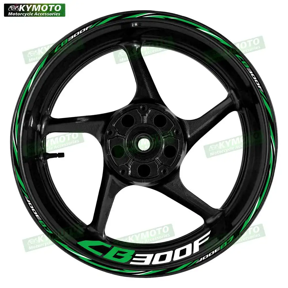 Reflective Motorcycle Accessories Racing Fairing Wheel Sticker Hub ...