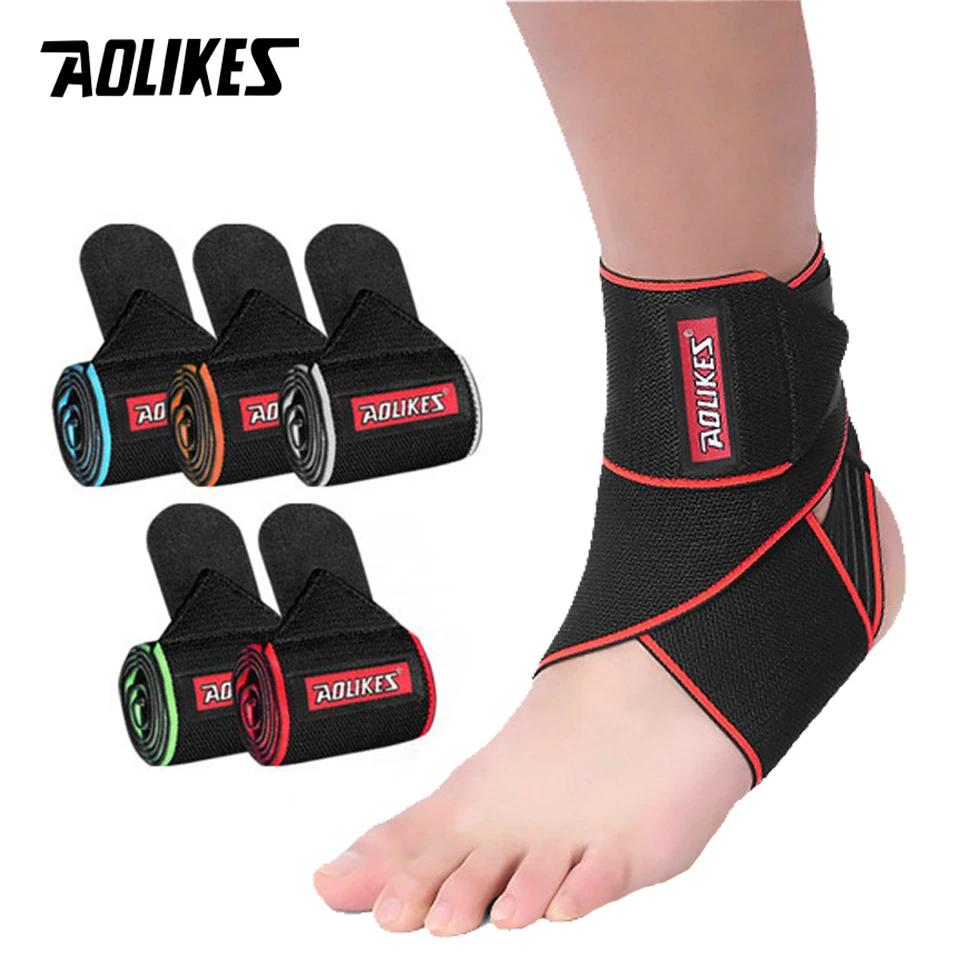 AOLIKES 1PCS Ankle Brace for Men & Women,Adjustable Ankle Wraps ...