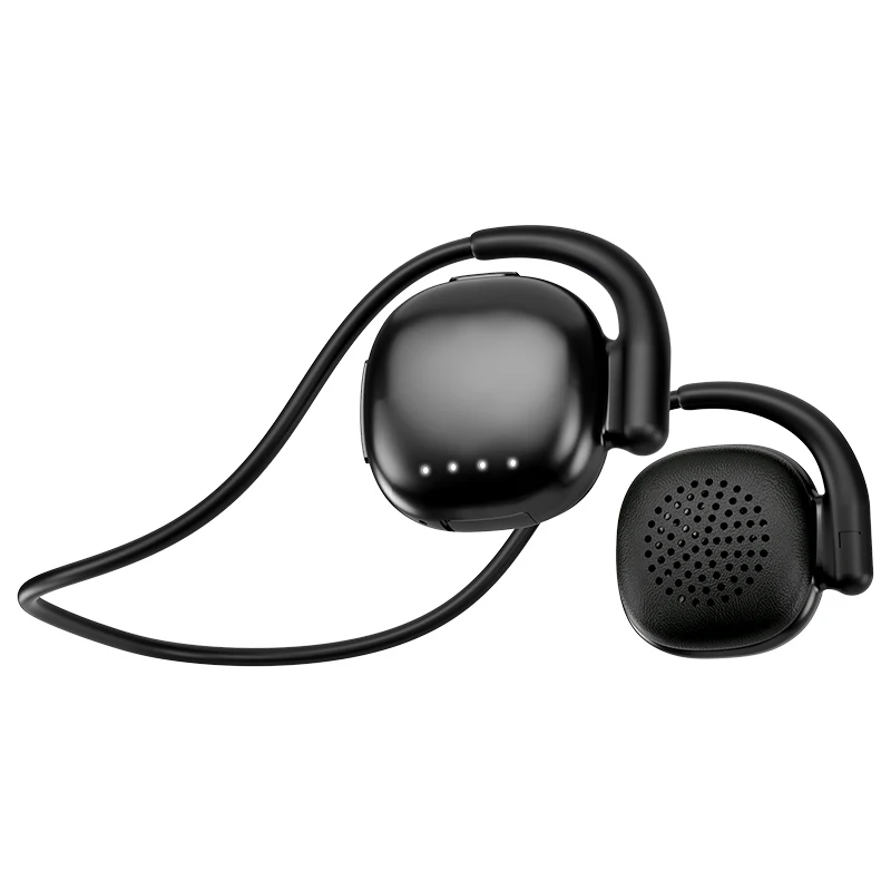 23 시간 무선 헤드폰 Bluetooth 50 스테레오 이어폰 스포츠 이어 버드 이어폰 마이크 장착 헤드셋 시끄러운 스피커