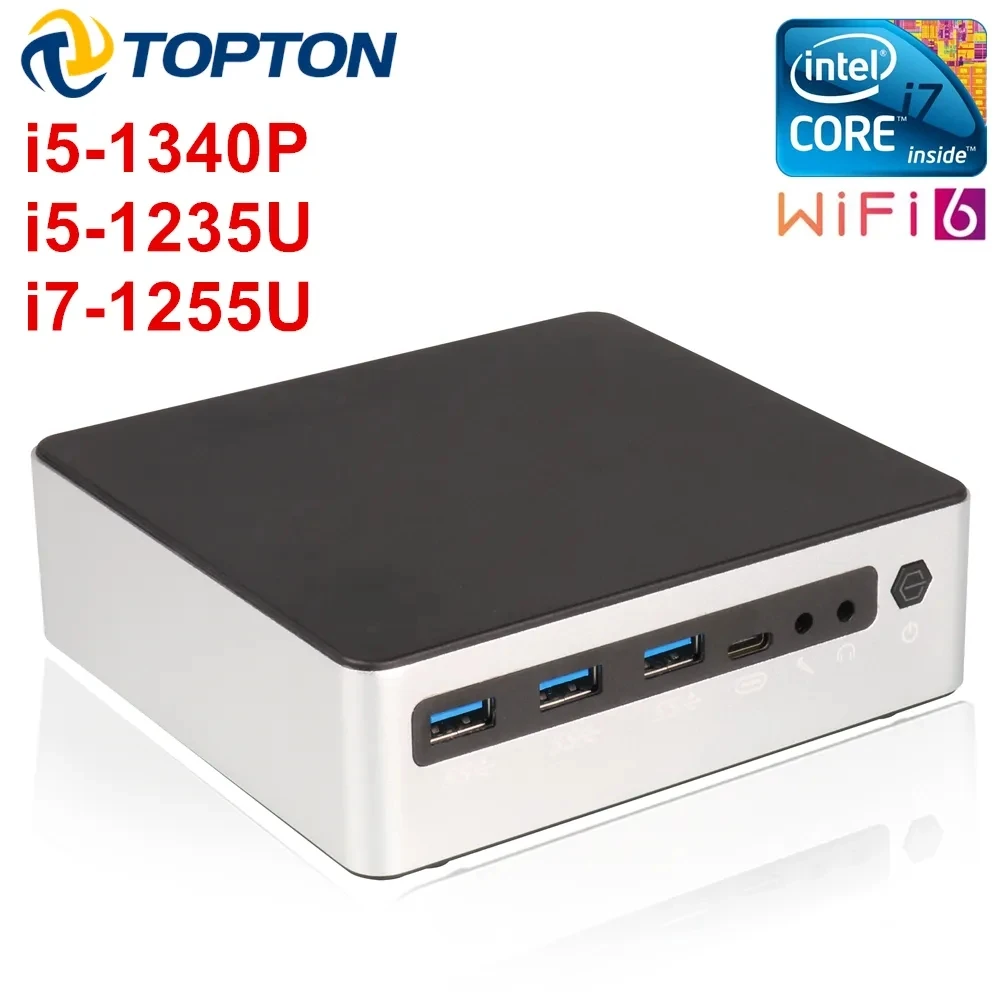 2023-Topton-Pocket-Mini-Computer-i5-1340P-i7-1255U-2xDDR5-NVMe-SSD ...