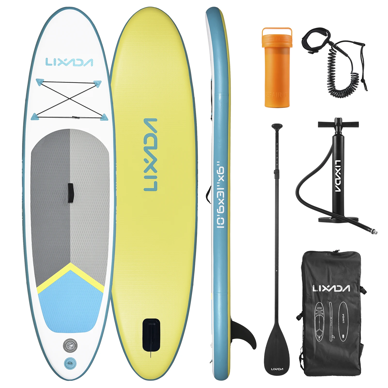 Inflatable Paddle Board Stand Up for Adult 6 Inch Thick SUP Paddleboard ...