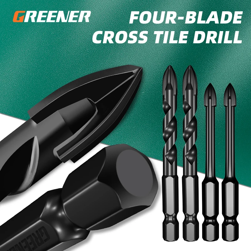 GREENER-Tungsten-Carbide-Glass-Drill-Bit-Set-Alloy-Carbide-Point-with-4 ...