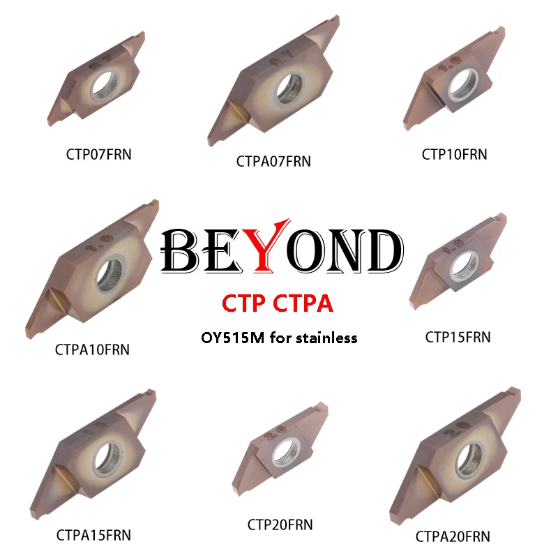 BEYOND CTP CTPA 10 CTP15FR CTPA10FR ΟΥ515M Slotted CNC Carbide Inserts ...