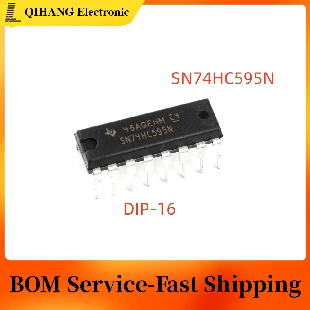 10PCS-SN74HC595N-74HC595-74HC595N-DIP-16-8BIT-SHIFT-REGISTERS-WITH-3 ...