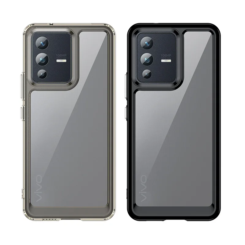 Suitable-For-VIVO-V23-Transparent-Acrylic-Space-Shell-Anti-drop-TPU ...