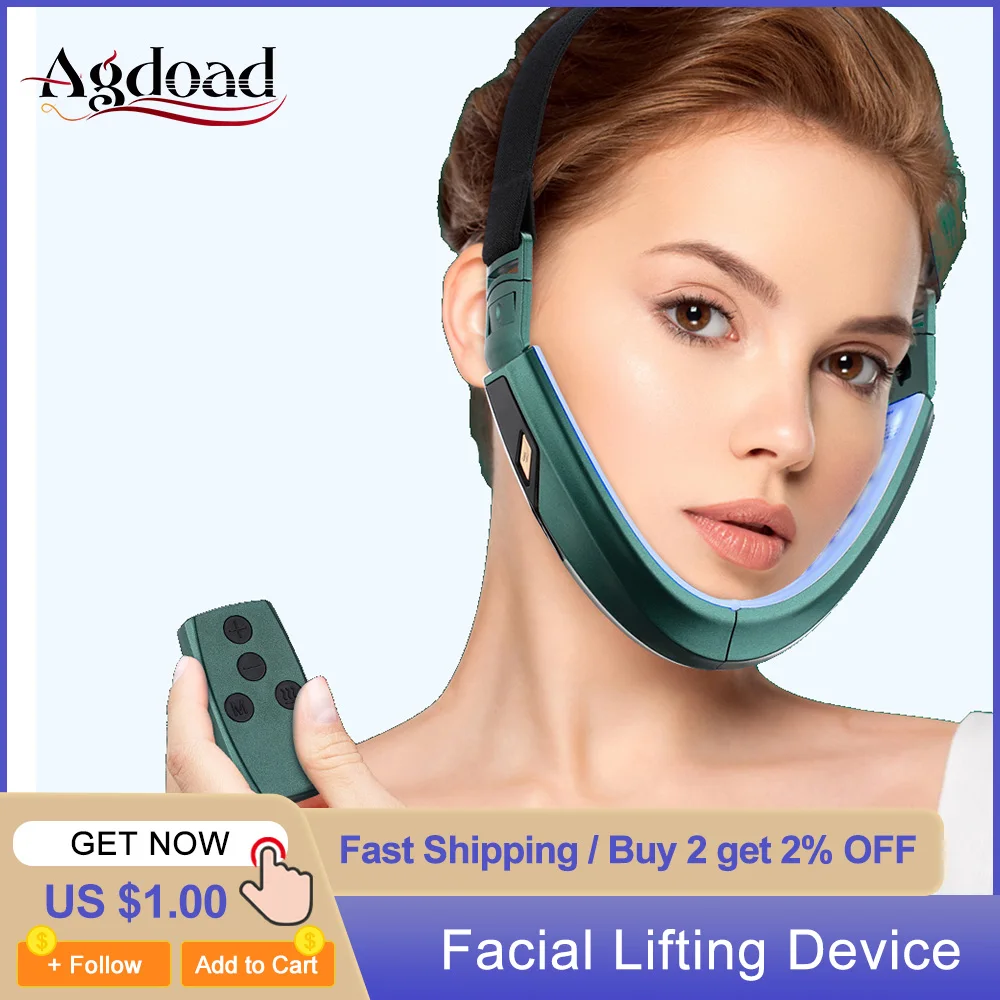 Ems Facial Lifting Device Led Photon Therapy Facial Slimming Vibration ...