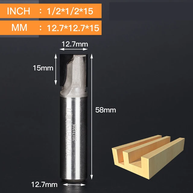 Vsharp 1/2 Shank Diamond Cleaning Bottom End Mill Woodworking Cutter ...