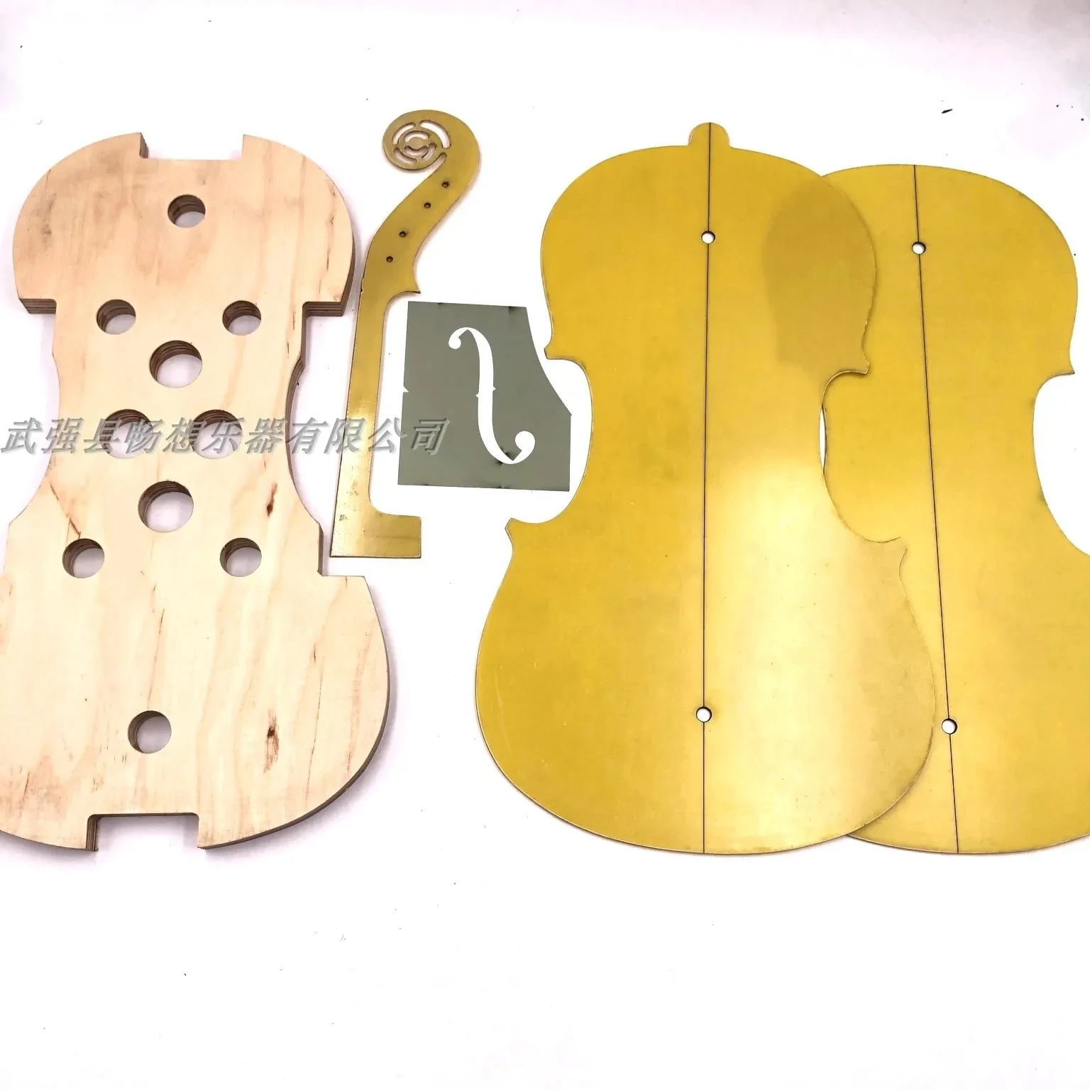 Strad Style 4/4 violin(neck / F hole) templet /Mold templet/inside ...