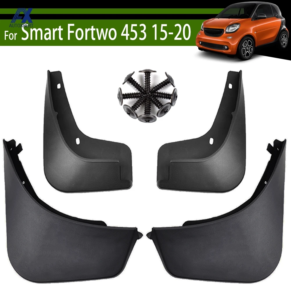 Set Molded Mud Flaps For Smart fortwo 453 W453 A453 C453 2015-2020 ...