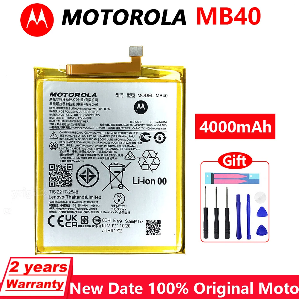 New-Original-Motorola-4000mAh-MB40-Battery-For-Motorola-Moto-MB40-MB-40 ...