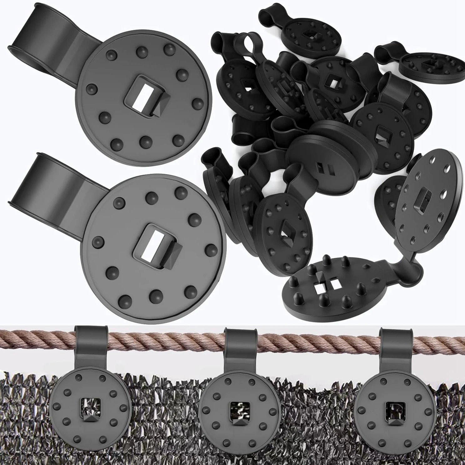 100PCS-Sunshade-Net-Clip-PE-Garden-Tools-Greenhouse-Shade-Cloth-Fix ...