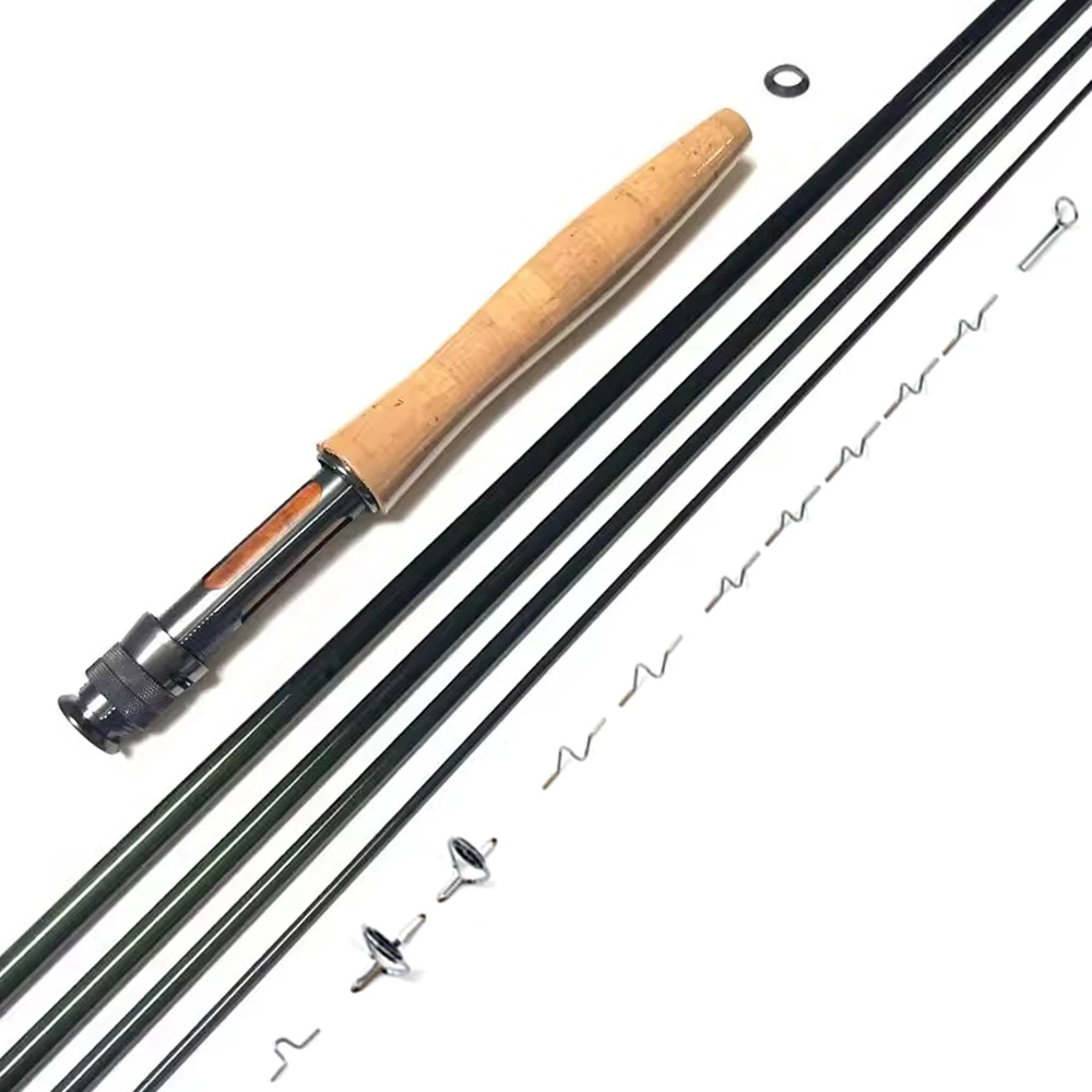 NooNRoo IM8 DIY Fly Fishing Rod Kit 9ft Cambo Kit Very Good FasAction ...