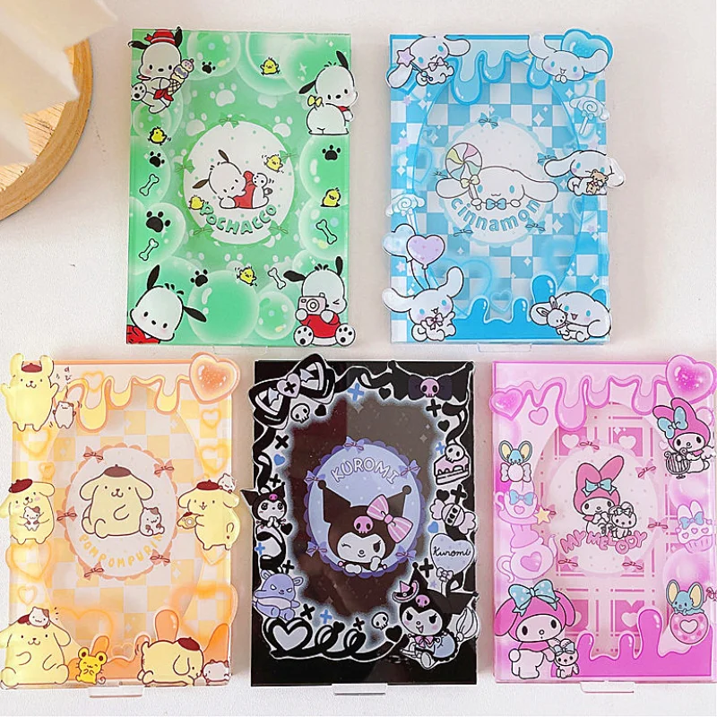 Sanrio Acrílico Photo Stand, Inserção de Cartão, Anime, Kuromi, Melodia ...