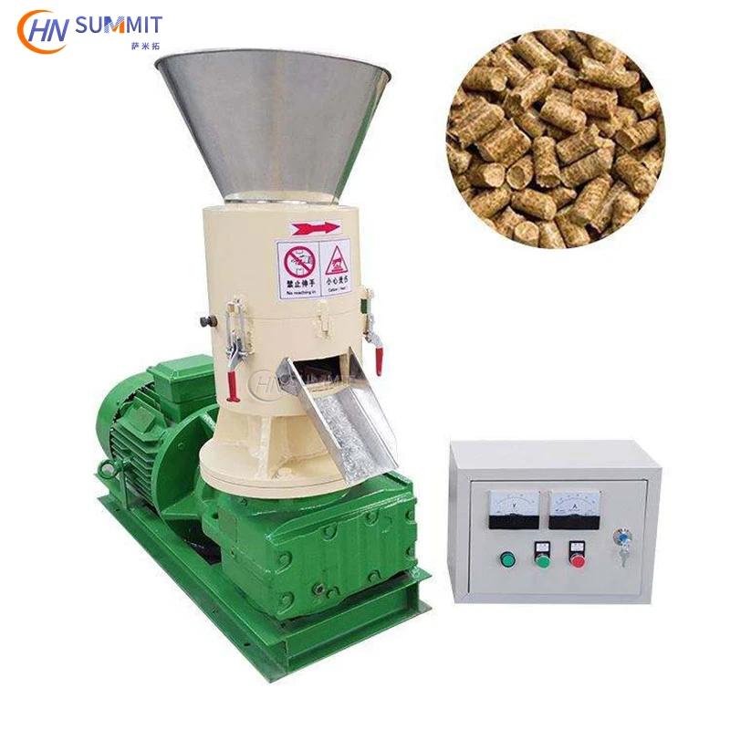 100-120Kg-h-7-5KW-Biomass-Wood-Pelletizer-Fuel-Pellet-Mill-Wood-Pellet ...