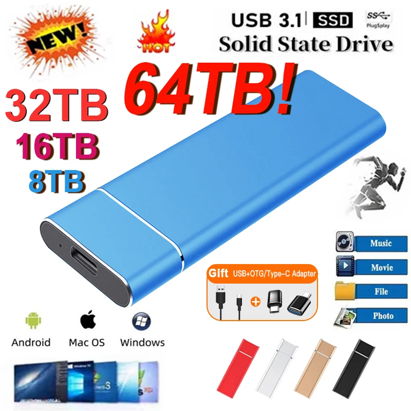 Original-SSD-External-Hard-Disk-1TB-Mini-Portable-USB-3-1-Type-C-High ...