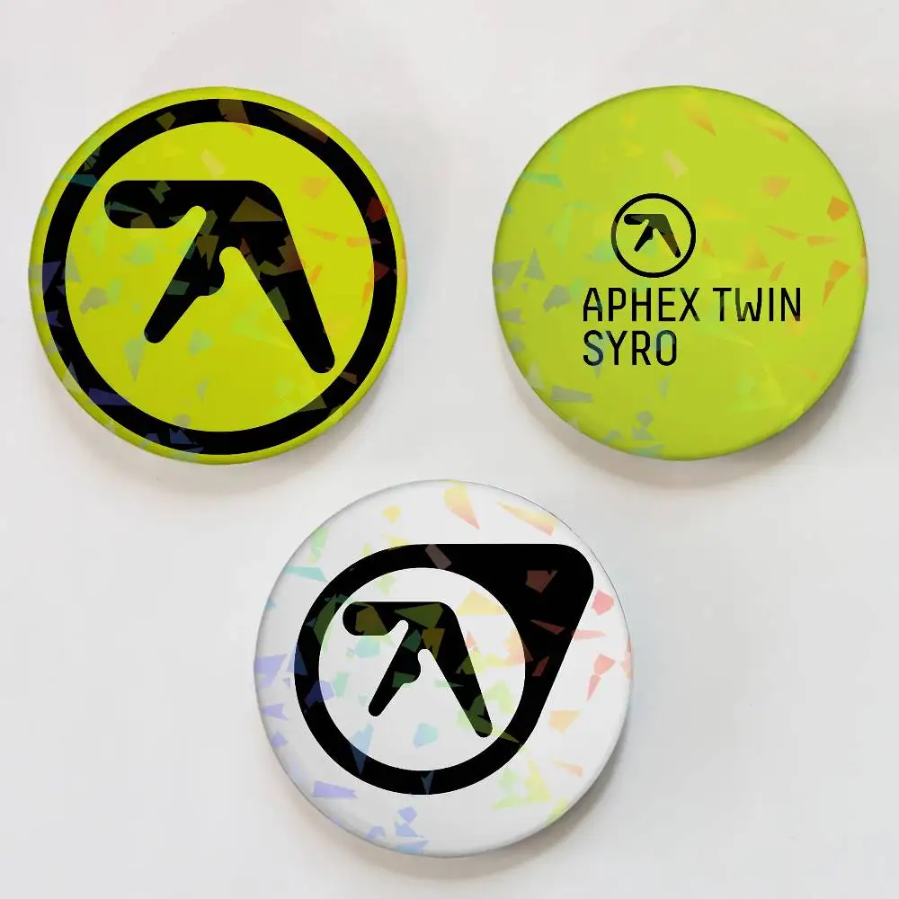 Singer A-Aphex Twin Laser Button Pins Backpack Clothing Decor Brooch ...