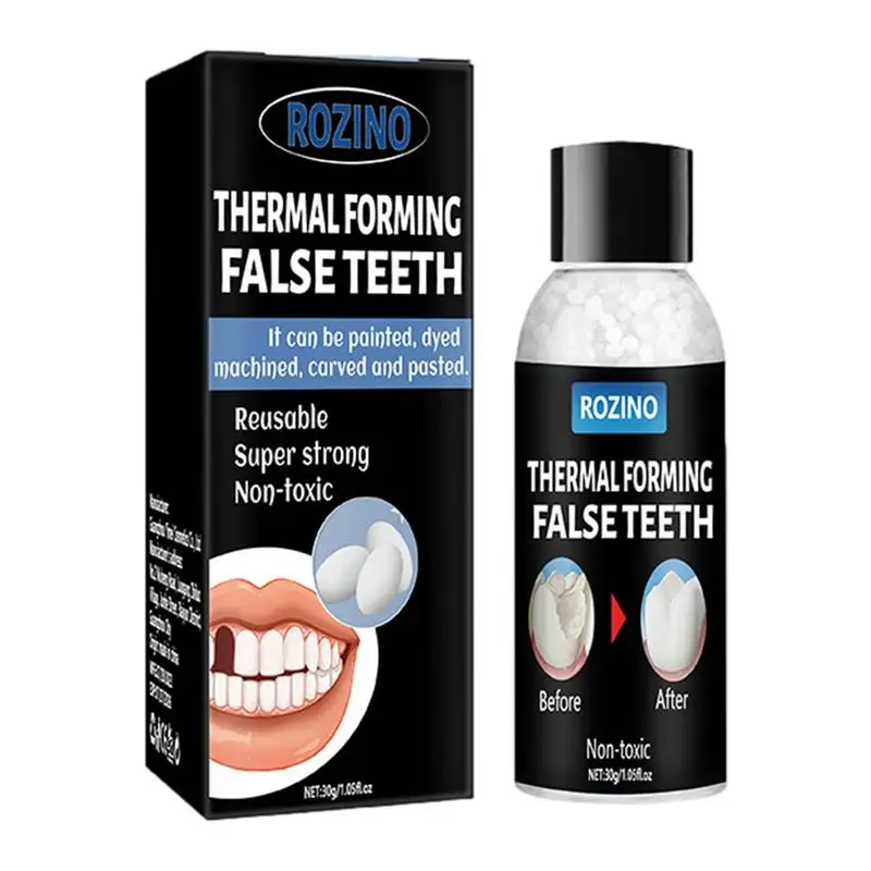 Tooth-Repair-Granules-Thermal-Fitting-Beads-Tooth-Solid-Gel-30g-Tooth ...