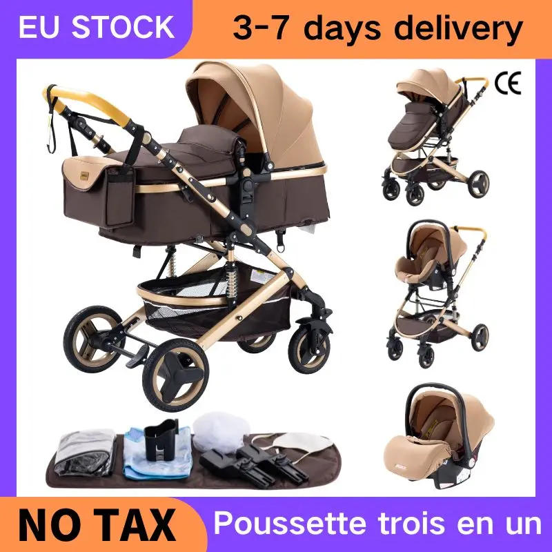 Baby-Stroller-3-in-1-Easy-Folding-Multifunctional-With-CarSeat-High ...