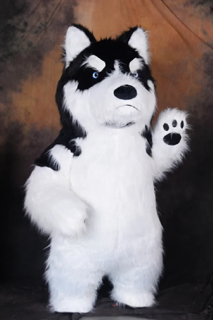Realistic-Giant-Inflatable-Husky-Dog-Mascot-Costume-Adult-Full-Wearable ...