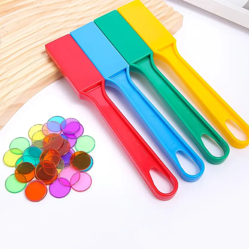 100PCS-Colorful-Disc-Science-Magnetic-Stick-Experiment-Game-Children ...