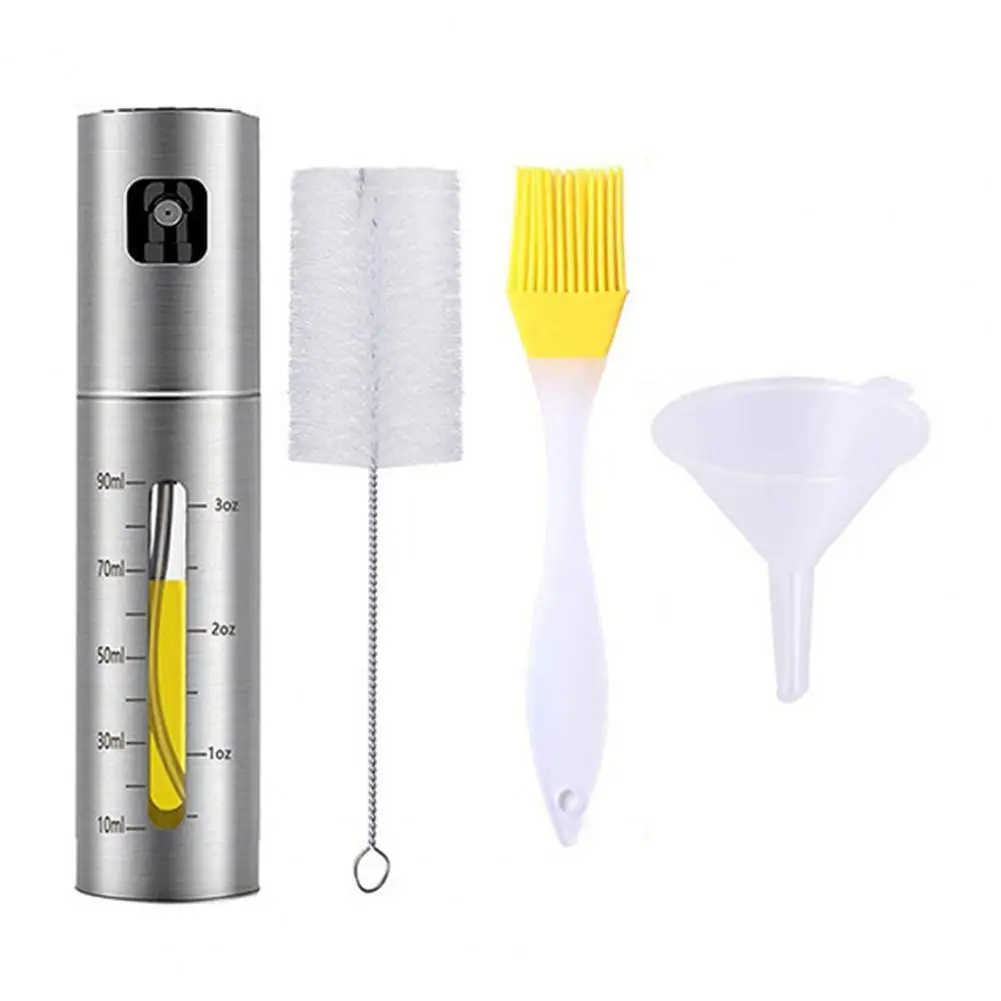 1 Set Oil Sprayer Embedded Nozzle Push Type Stainless Steel Non stick ...