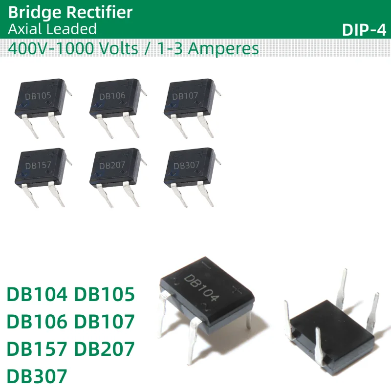 50pcs-lot-Bridge-Rectifier-DIP-4-package-DB104-DB105-DB106-DB107-DB157 ...