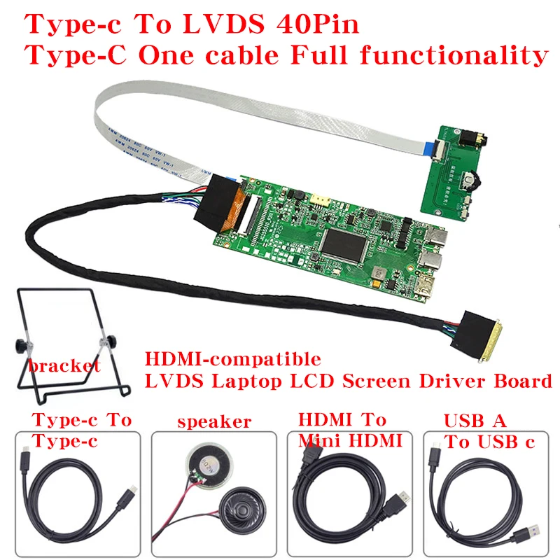 For-LP156WH2-TL-Type-c-Drive-Board-40Pin-LVDS-1366-768-Laptop-LCD ...