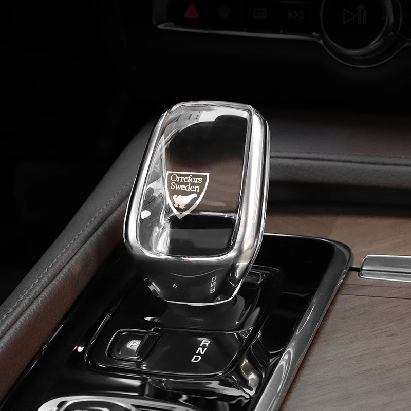 Pommeau-de-levier-de-vitesse-en-cristal-clair-pour-Volvo-accessoires-de ...