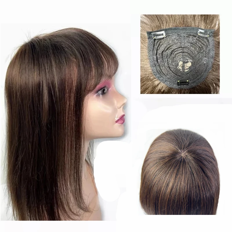 40-95g-Real-Human-Hair-Toppers-For-Women-Thick-Natural-Hairpiece-with ...