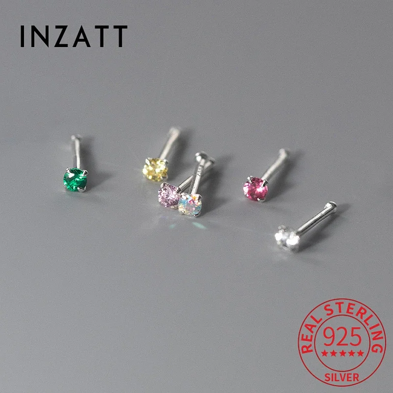 INZATT-pendientes-de-plata-de-primera-ley-y-circ-n-para-mujer-aretes ...